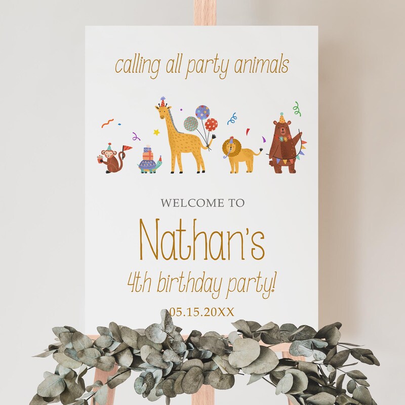 Animal Poster - Etsy