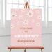 Editable Daisy Baby Shower Welcome Sign, Bohemian Daisy Baby Shower ...