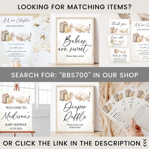 Editable New Chapter Will Soon Begin Baby Shower Water Bottle Label ...