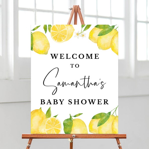 Lemon Bridal Shower Welcome Sign - Etsy