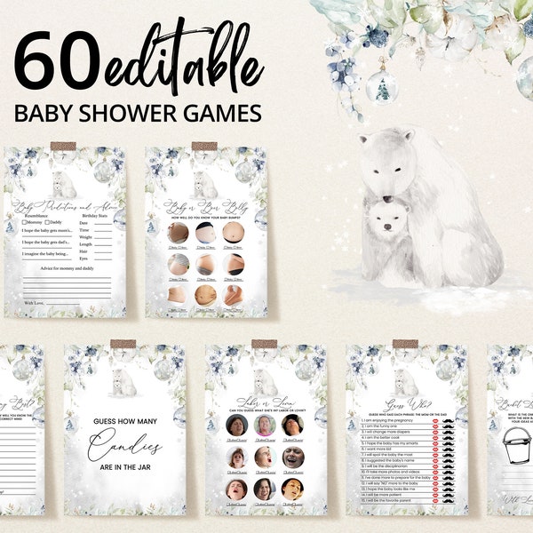 Polar Bear Baby Shower - Etsy