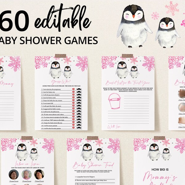 Penguin Baby Shower - Etsy