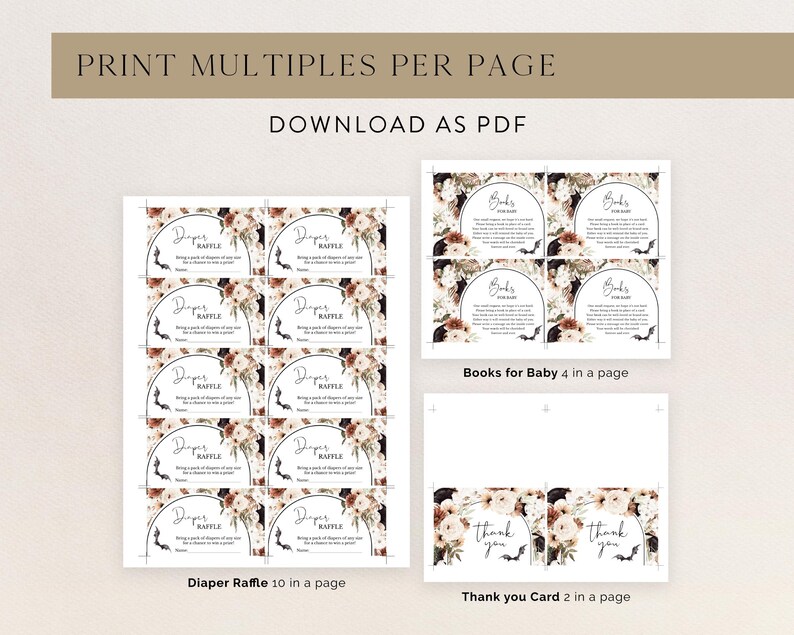 Editable Going Batty for Baby Shower Invitation Bundle, Gender Neutral ...