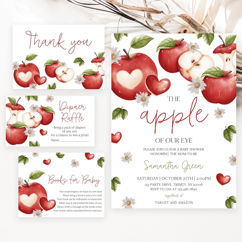 Apple Baby Shower - Etsy