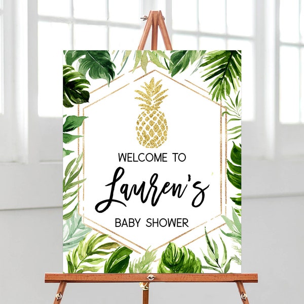 Pineapple Welcome Sign - Etsy