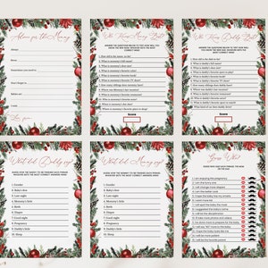 Editable A Merry Little Baby Shower Game Bundle, Christmas Baby Shower ...