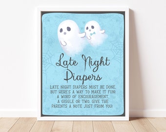 Ghost Diaper Sign - Etsy