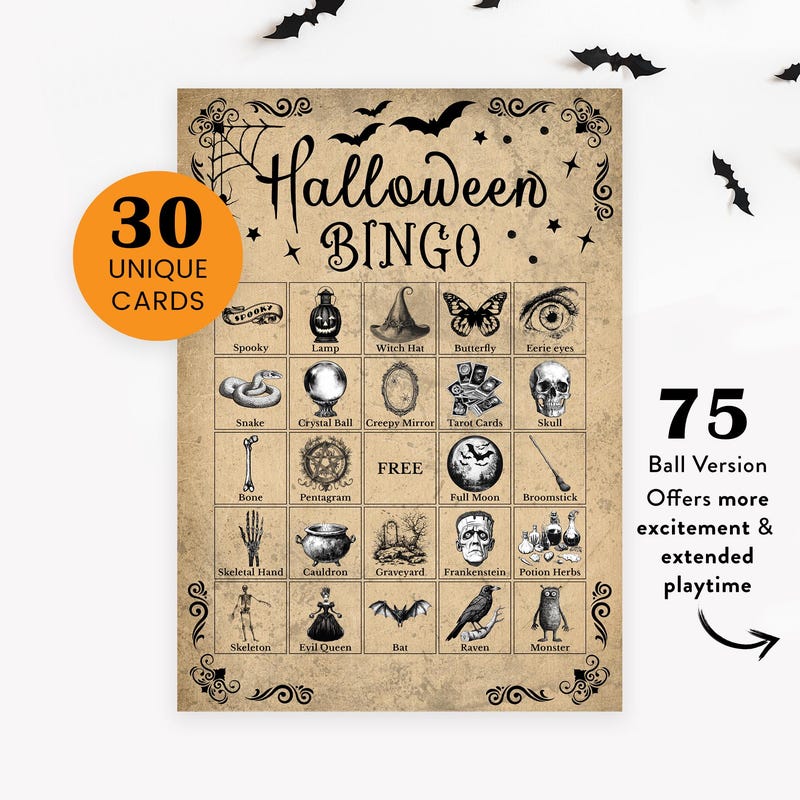 Halloween Bingo - Etsy