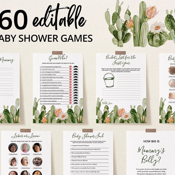 Cactus Baby Shower Decorations - Etsy