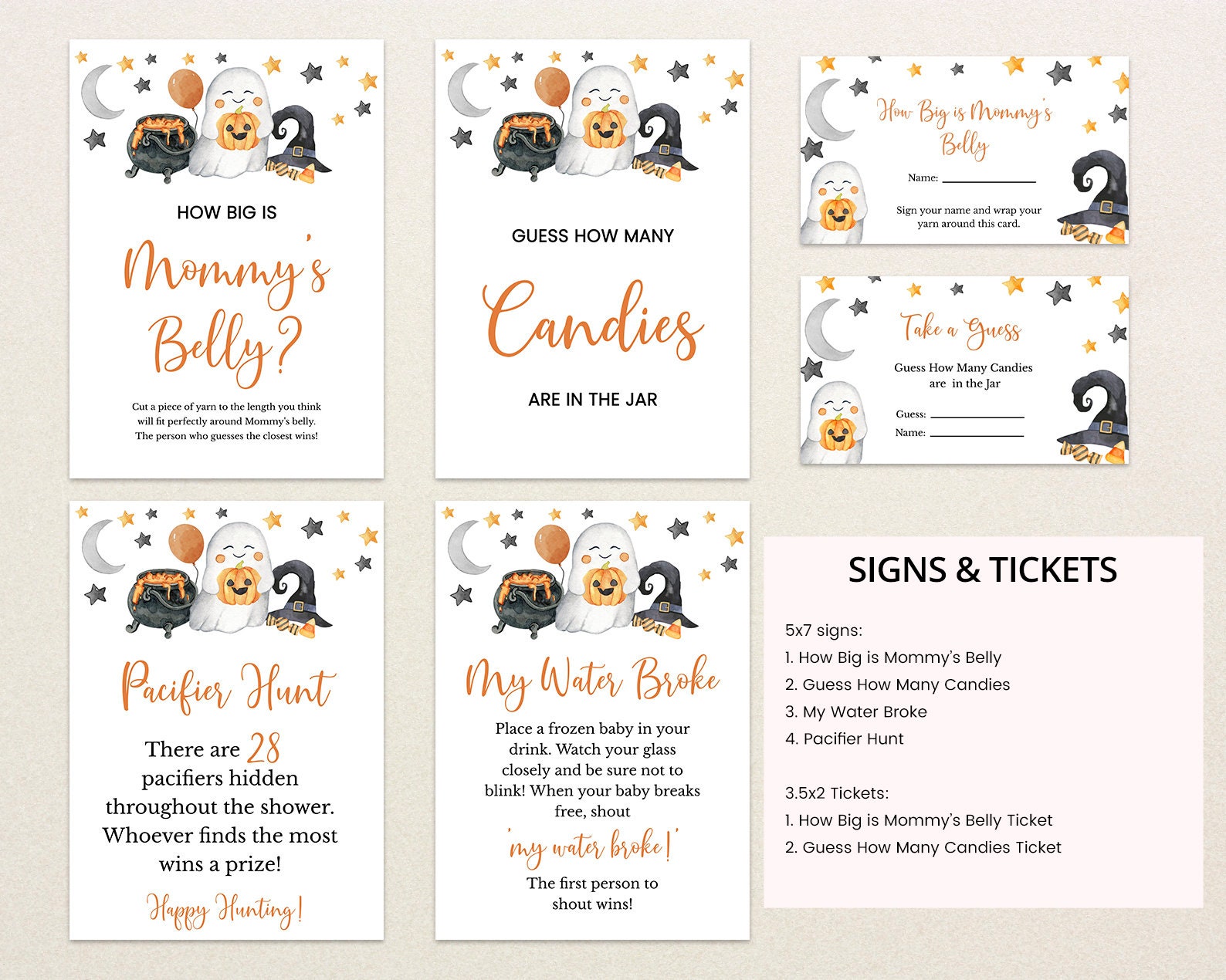 Editable A Little Boo Baby Shower Game Bundle Gender Neutral - Etsy