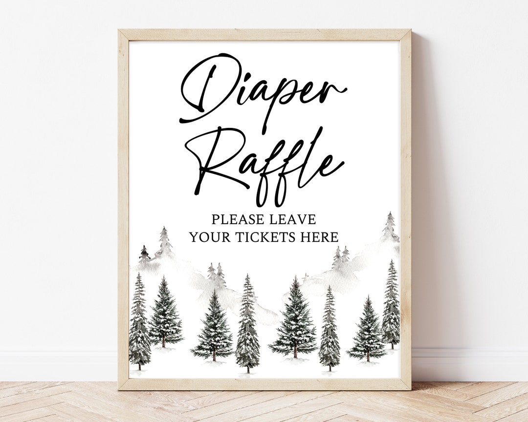 Letrero de rifa de pañales Bebé Hace frío afuera Baby Shower - Etsy España