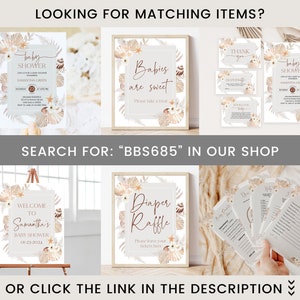 Editable Boho Under the Sea Baby Shower Invitation Bundle, Rustic ...