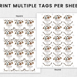 Editable A Little Cowboy Baby Shower Favor Tag, Wild West Baby Shower ...