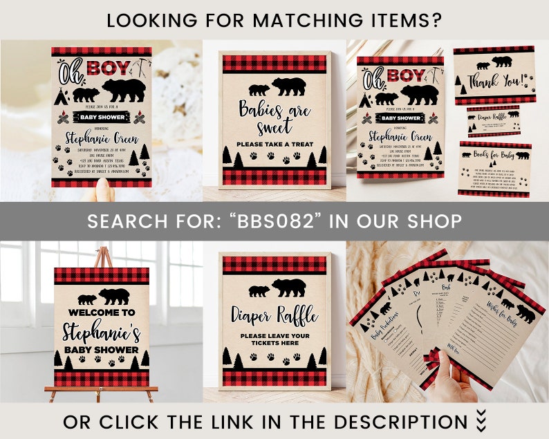 Diaper Raffle Sign Oh Boy Lumberjack Baby Showerred Black - Etsy