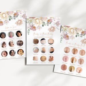 Editable Baby in Bloom Baby Shower Game Bundle, Spring Flowers Baby ...