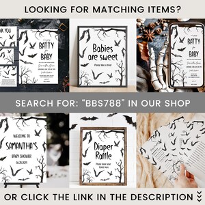 Editable We're Going Batty for Baby Shower Invitation Bundle, Gender ...