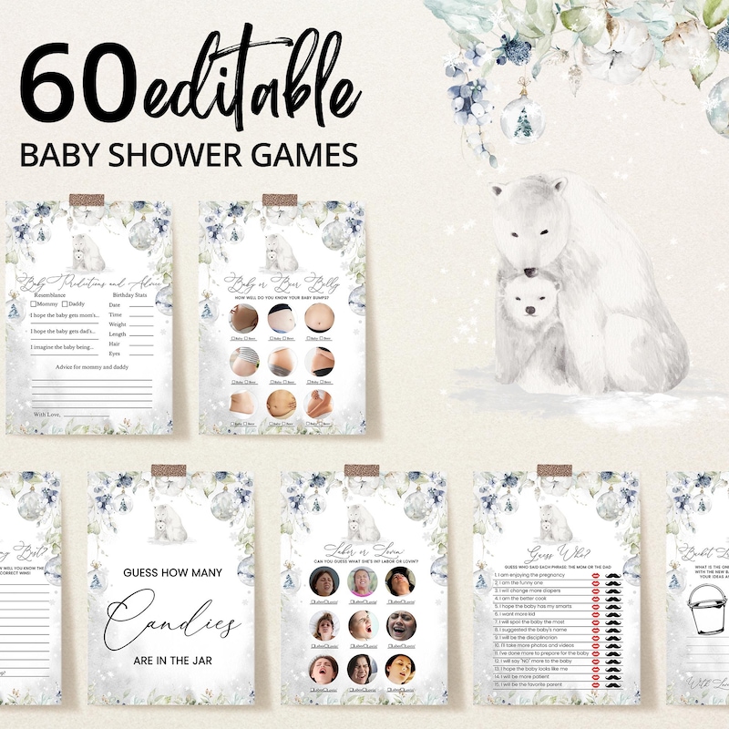 Polar Bear Baby Shower - Etsy