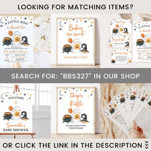 Editable A Little Boo Baby Shower Game Bundle, Gender Neutral Halloween ...