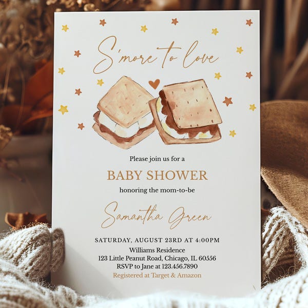 Smore Baby Shower - Etsy
