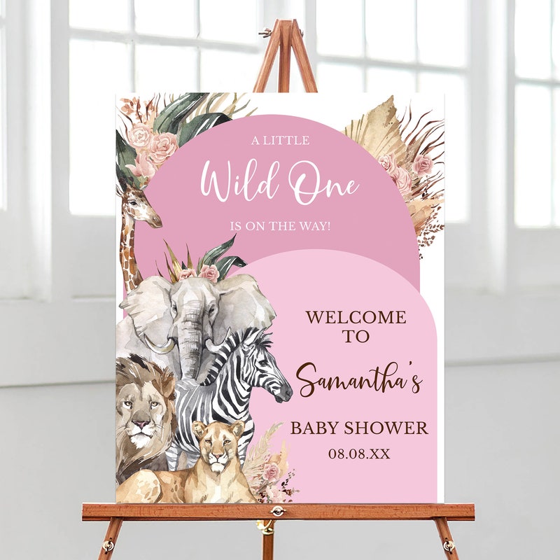 Wild One Welcome Sign - Etsy