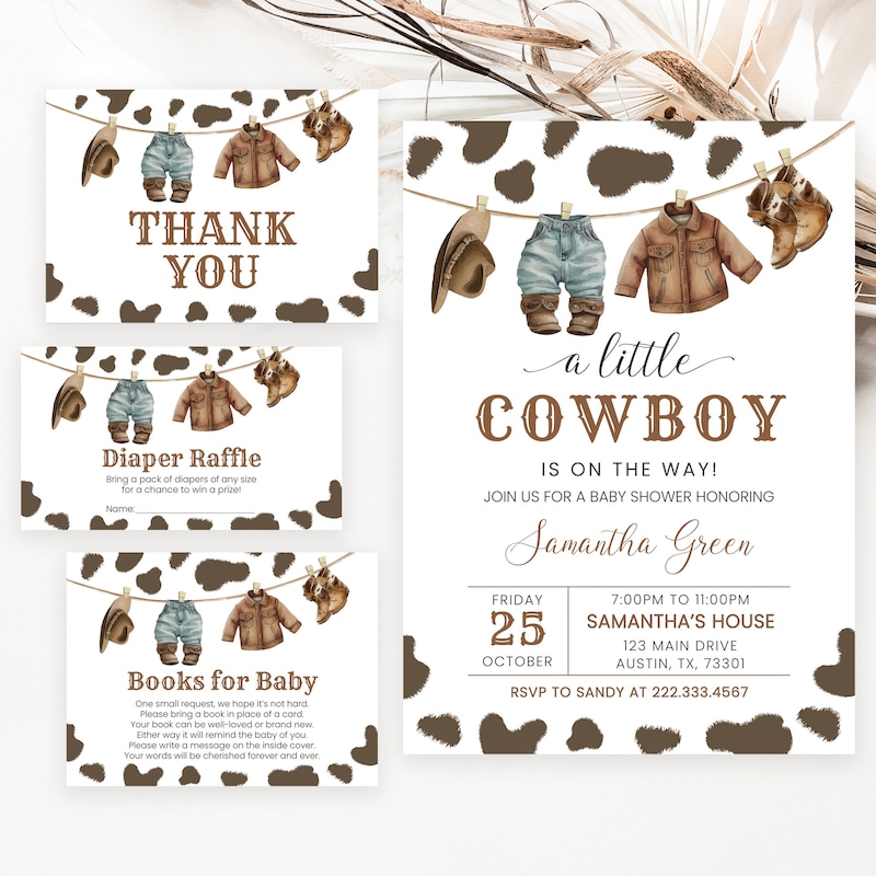 Cowboy Baby Shower - Etsy