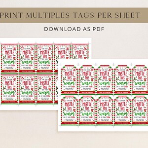 Editable for Your Mistle Toes Christmas Tag, Socks Gift Tag, Pedicure ...