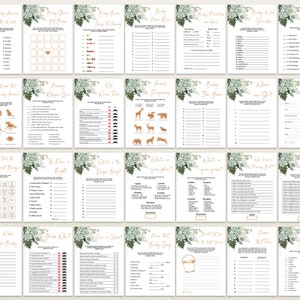 Editable Baby in Bloom Baby Shower Game Bundle, Succulent Baby Shower ...