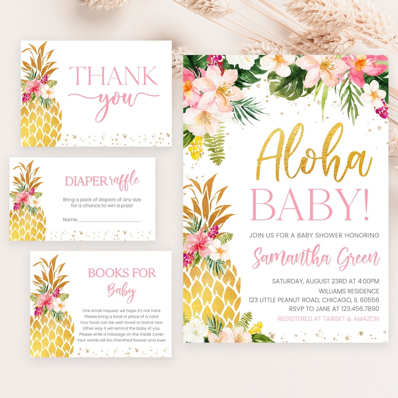 Aloha Invitation - Etsy