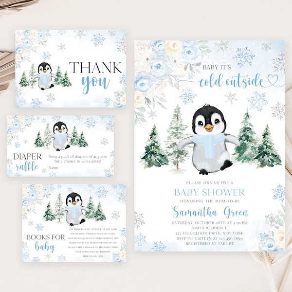 Penguin Baby Shower - Etsy
