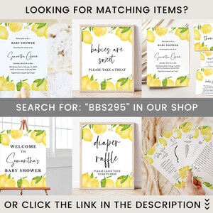 Envelope Station Sign Lemon Baby Shower Lemon Gender Neutral - Etsy