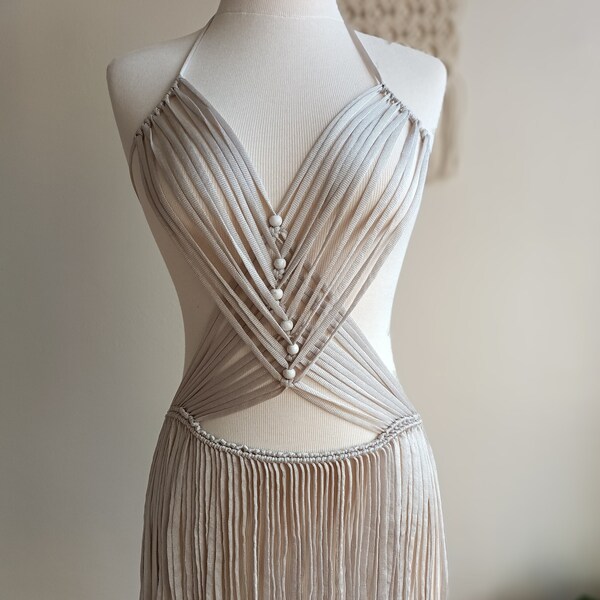 Macrame Dress - Etsy