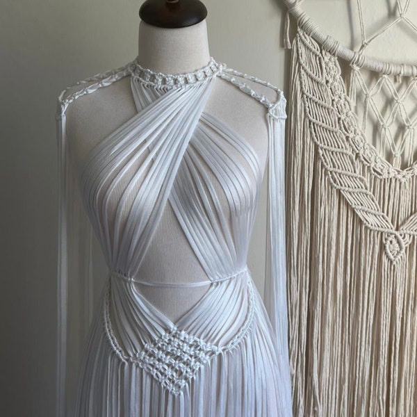 Macrame Dress - Etsy