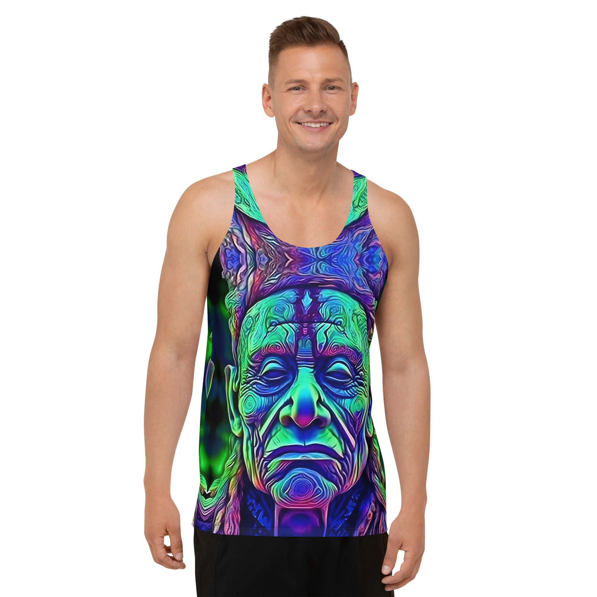 Neon Tribal Shaman TANK, Psychedelic Visionary Designed & Sold By ...
