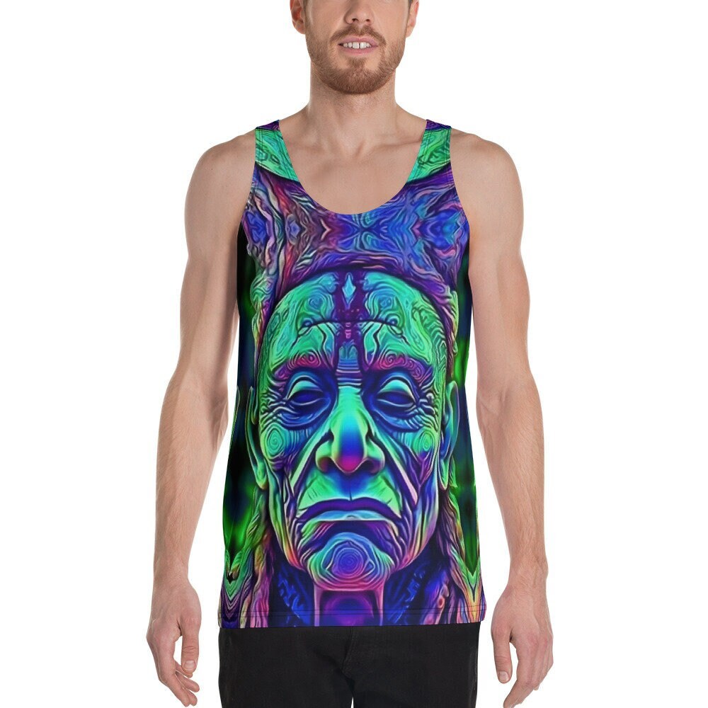 Neon Tribal Shaman TANK, Psychedelic Visionary Designed & Sold By ...
