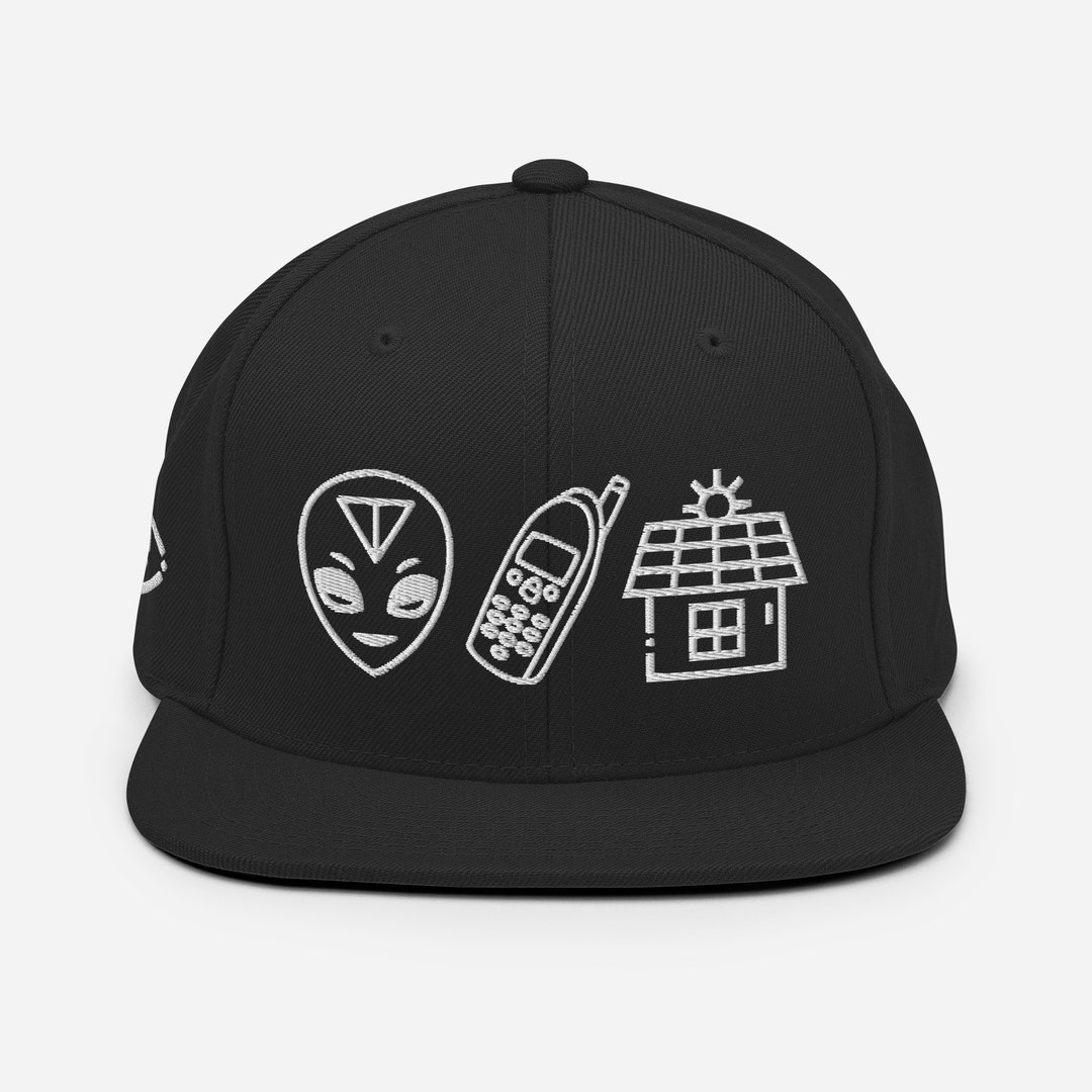 E.T. Phone Home 3D Puff Embroidery Snapback Hat - Etsy