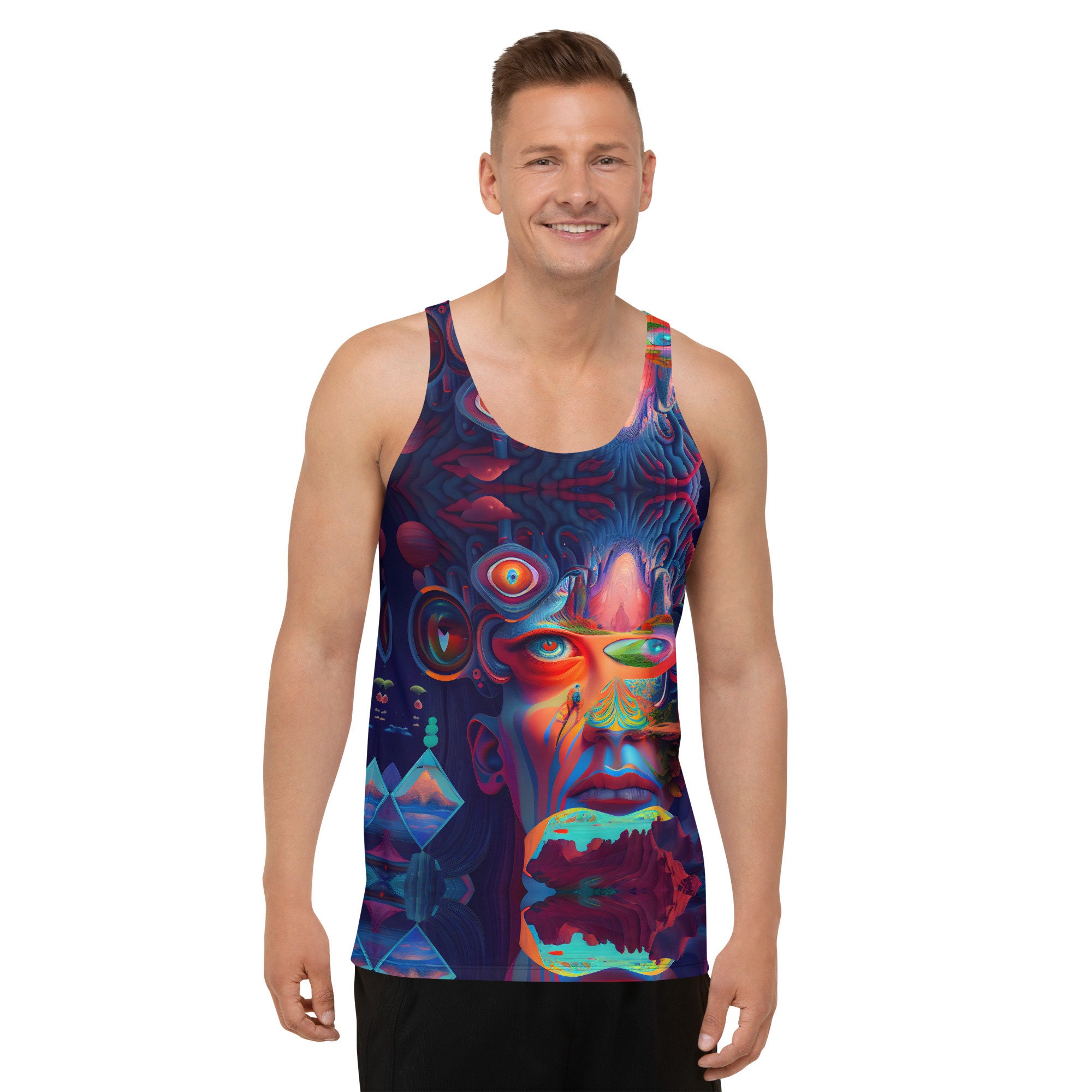Salvador Dali Trippy TANK, Psychedelic Visionary Art Tank, LSD DMT Psy ...