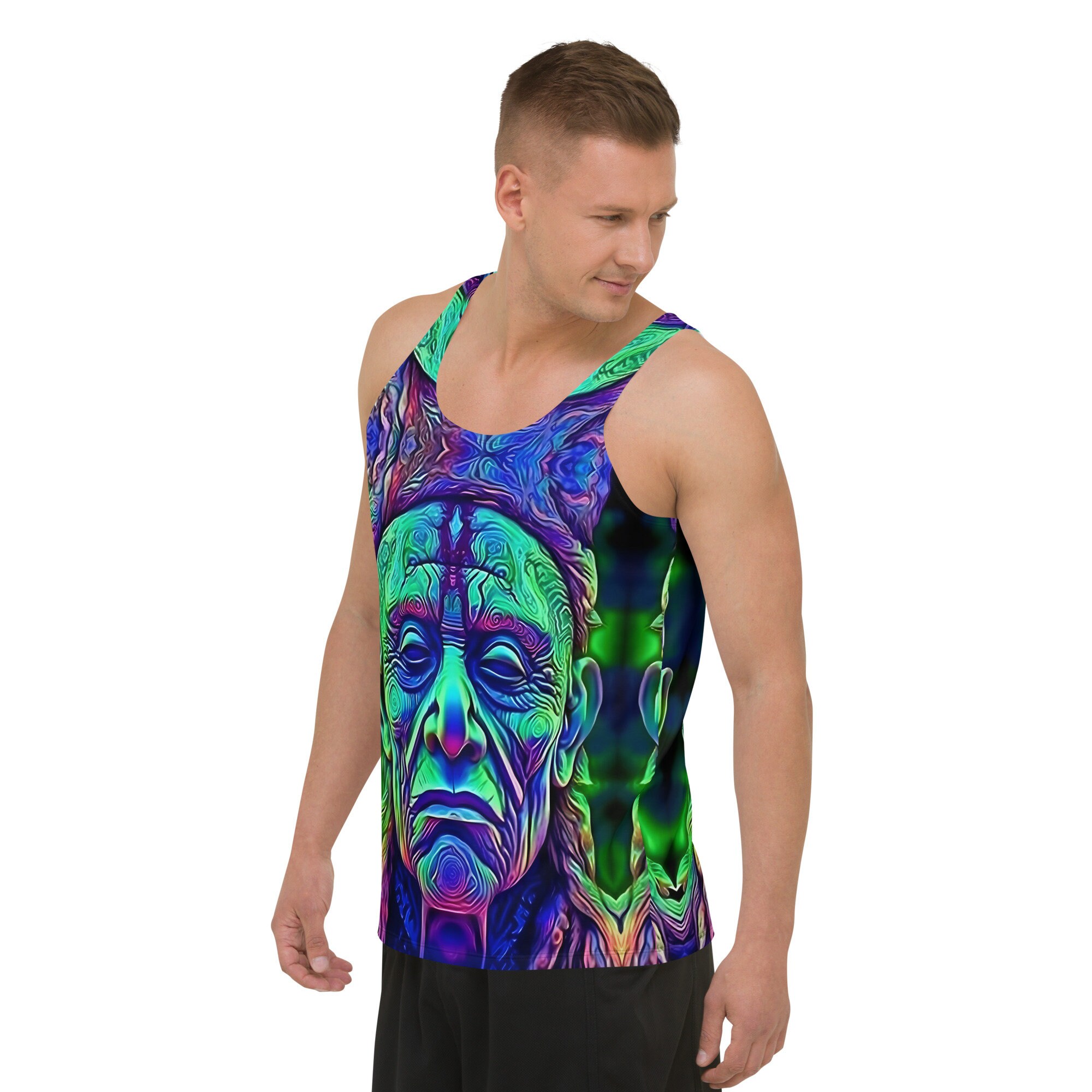 Neon Tribal Shaman TANK, Psychedelic Visionary Designed & Sold By ...