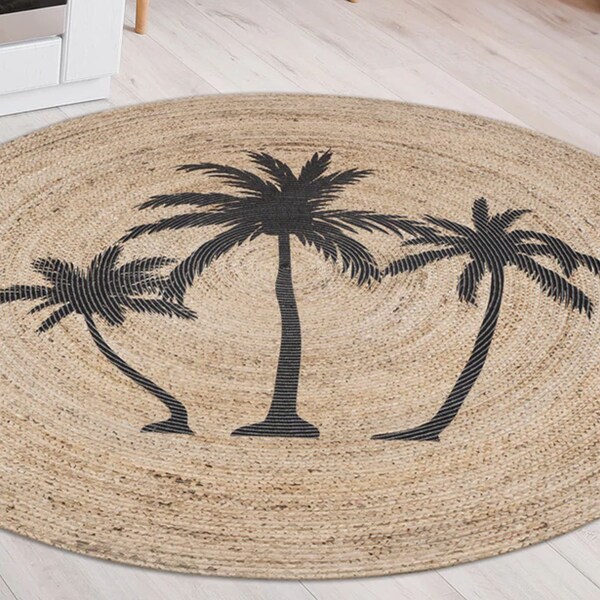 Palm Tree Rug - Etsy