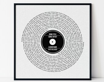 Vinyl Record Printable - Etsy