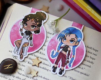 Arcane League of Legends- Jinx Bookmarks - Etsy