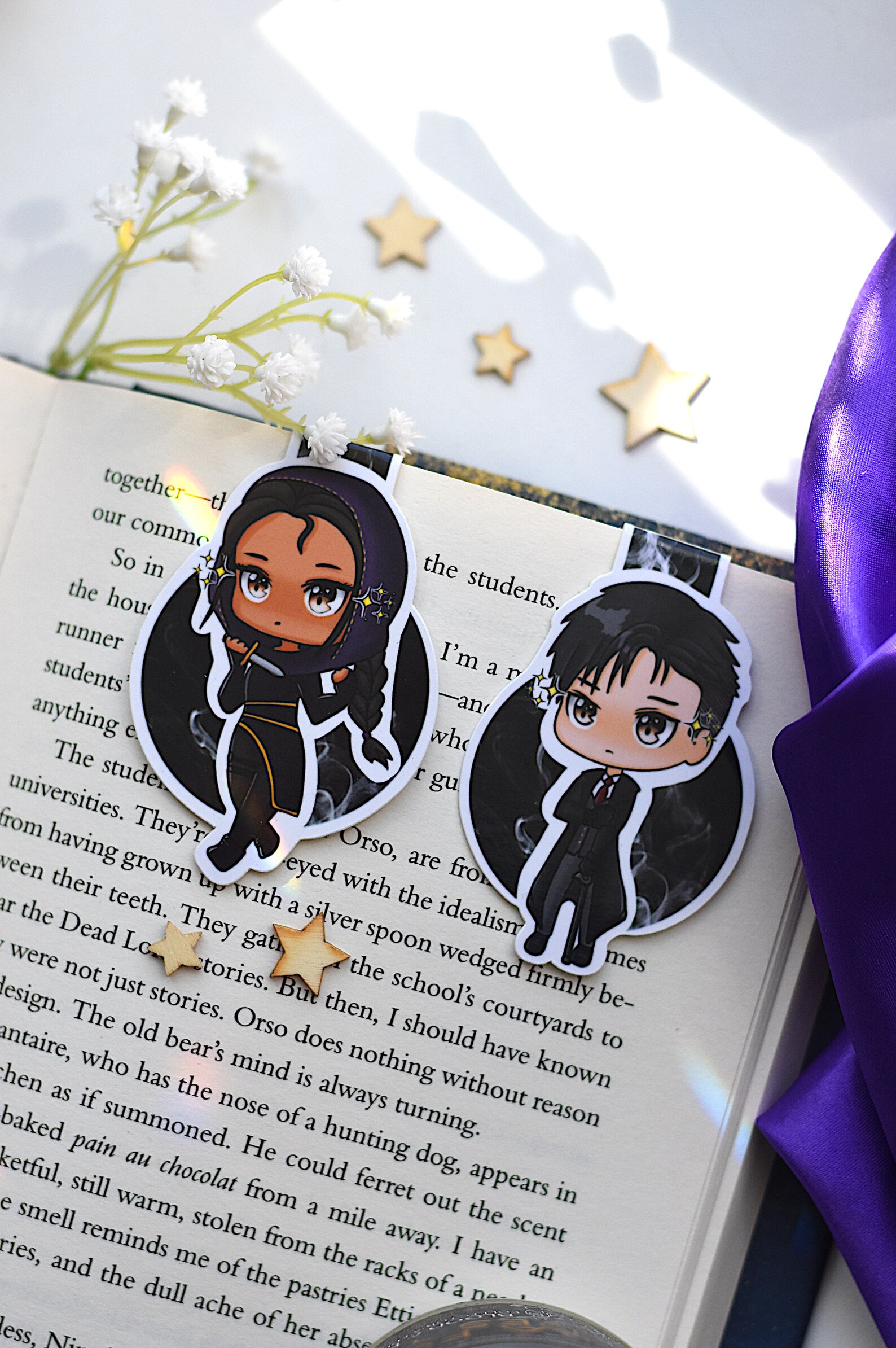 Inej and Kaz | Six of Crows | Leigh Bardugo Magnetic Bookmark - Etsy
