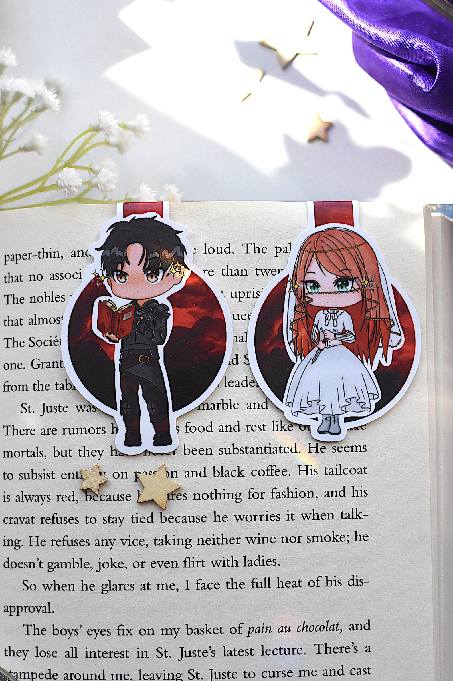 Poppy and Hawke Casteel | From Blood and Ash | Magnetic Bookmark - Etsy