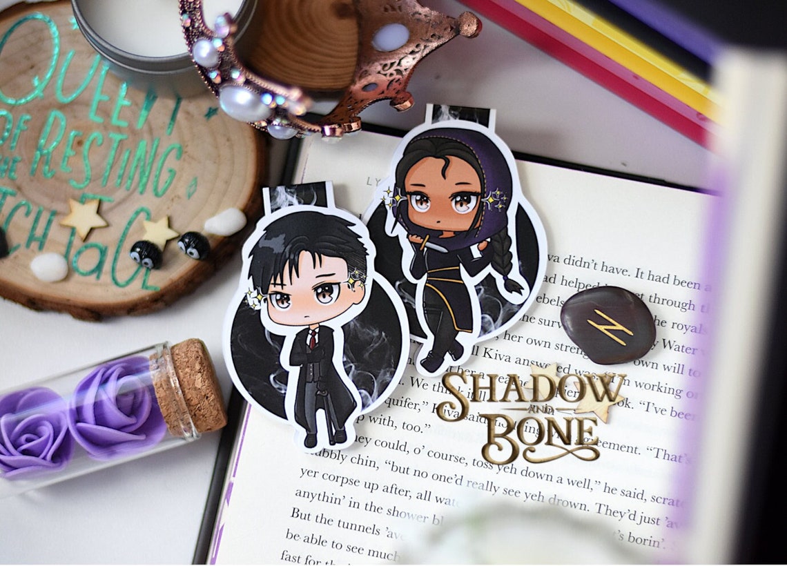 Inej and Kaz Six of Crows Leigh Bardugo Magnetic Bookmark - Etsy