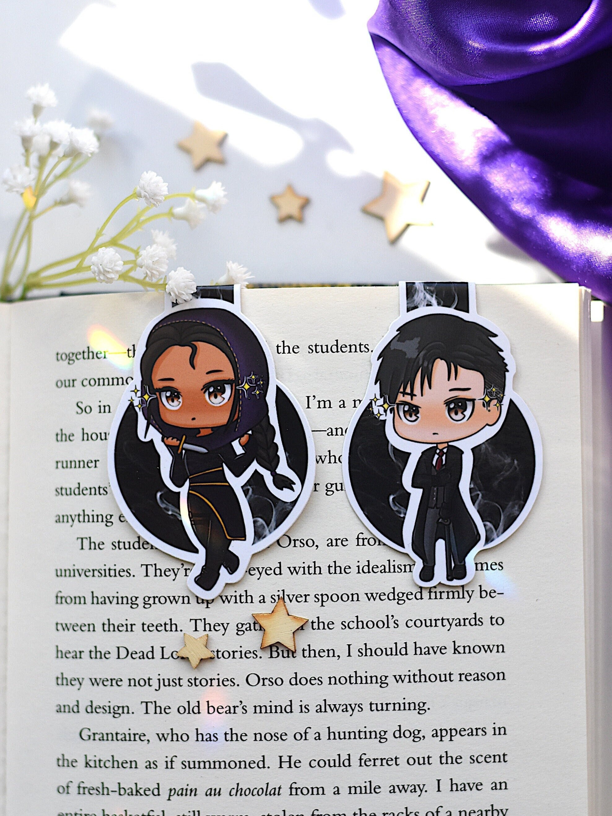 Inej and Kaz | Six of Crows | Leigh Bardugo Magnetic Bookmark - Etsy
