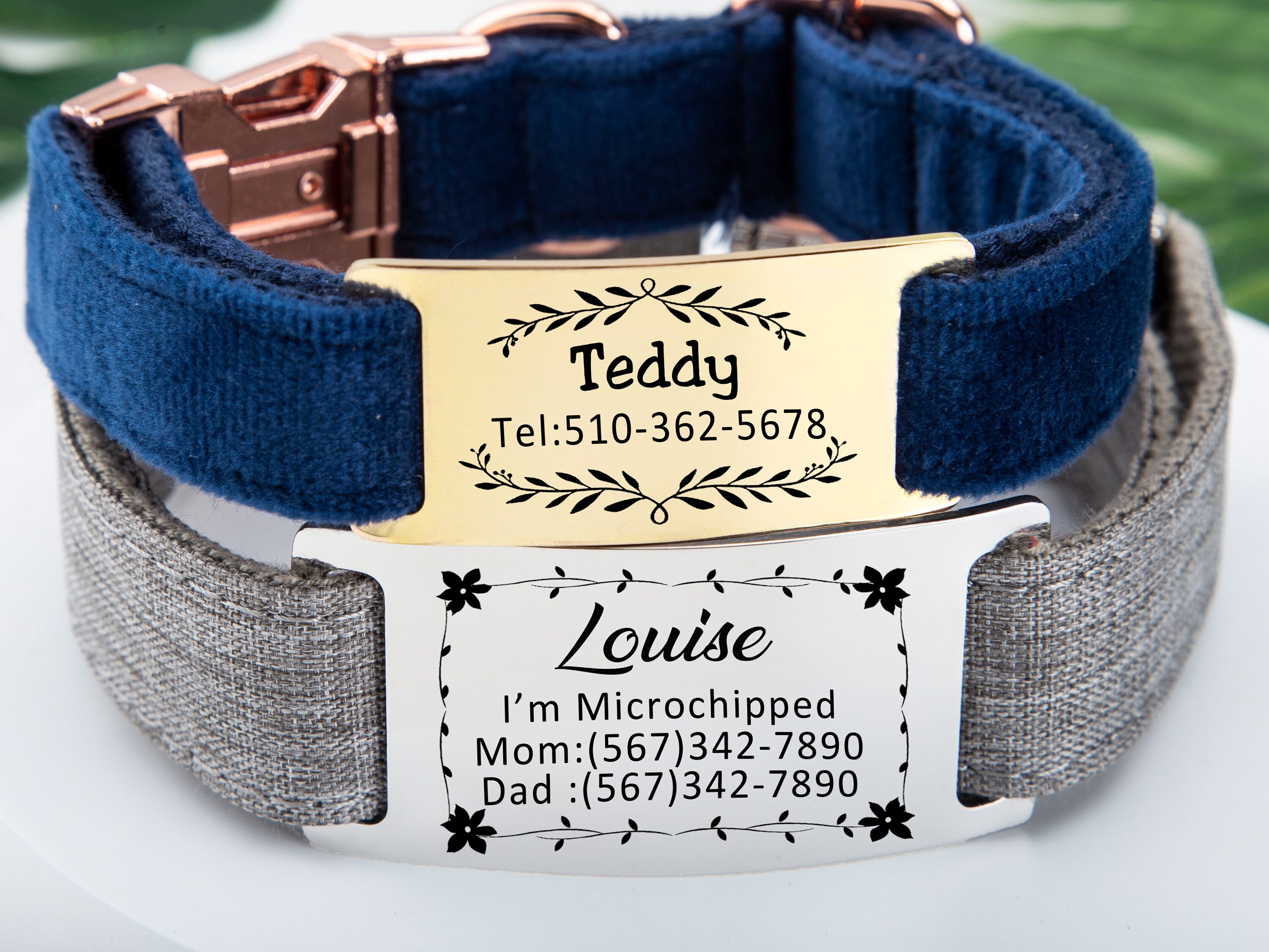 Silent Dog Tag Personalizedslide on Dog Tagdog Tags for - Etsy UK