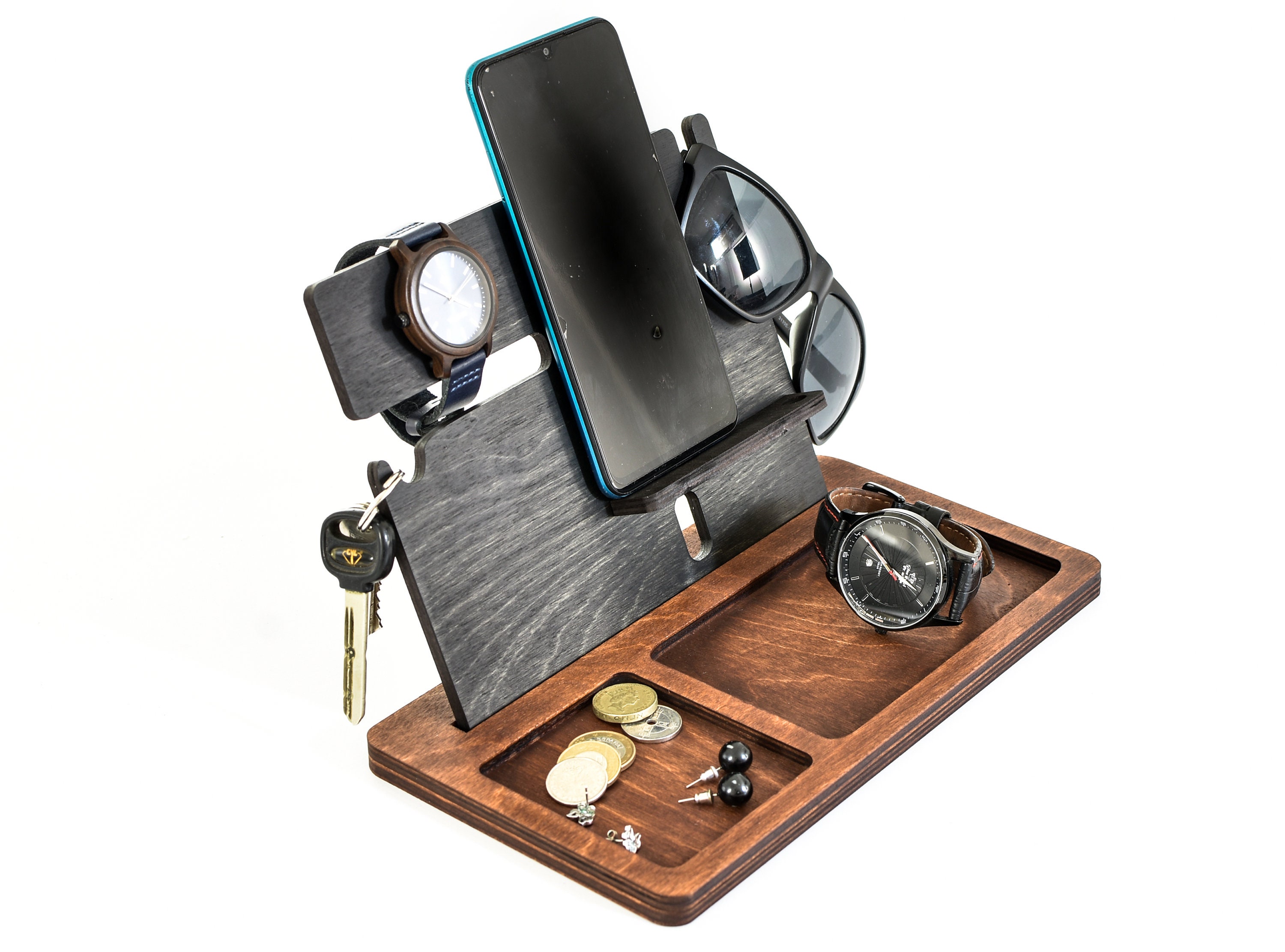 Digital Product Docking Station Organizer Stand DXF SVG AI Plywood 6mm ...