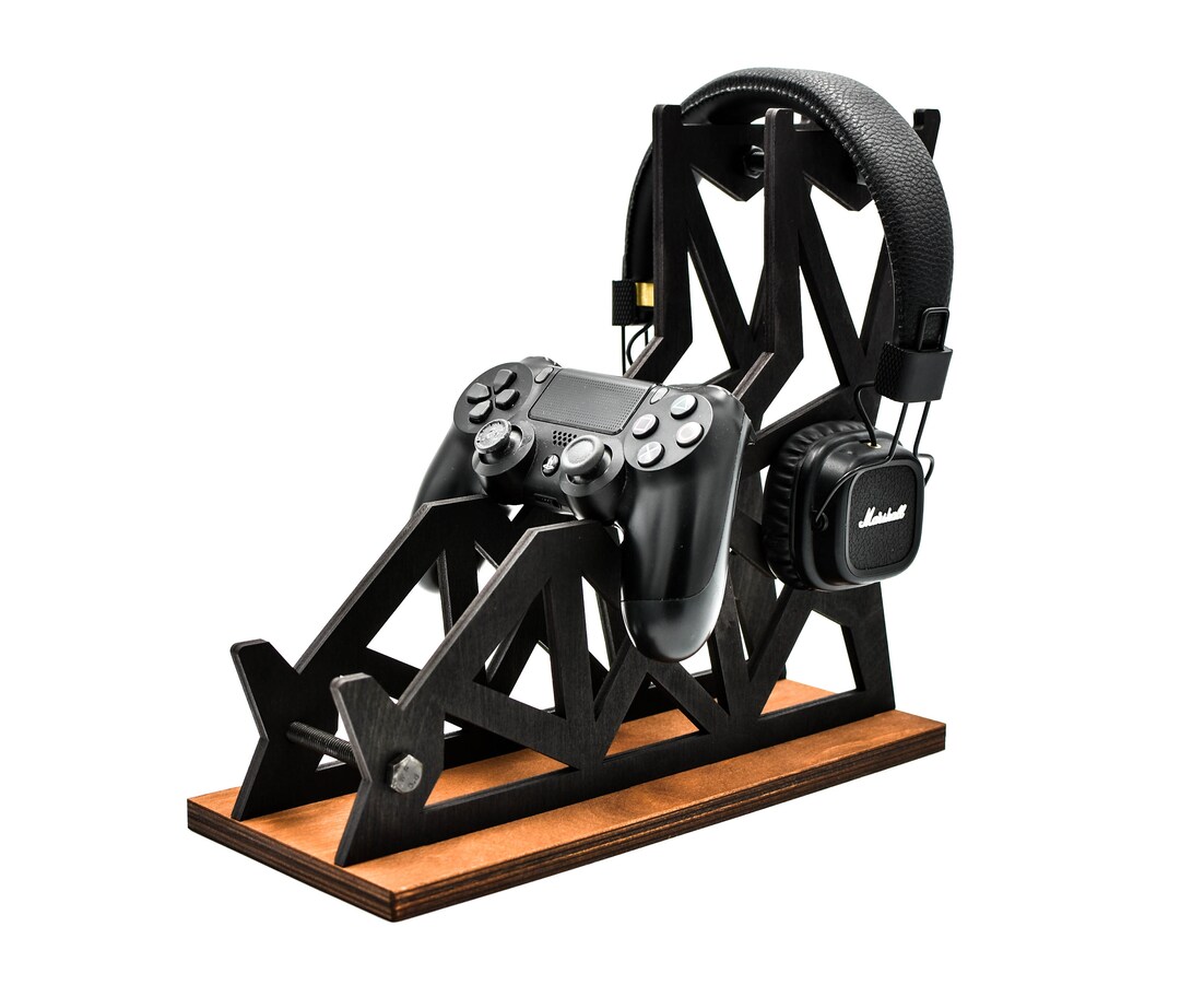 Digital Product Controller Pads and Headphones Stand DXF AI SVG 1/4 ...