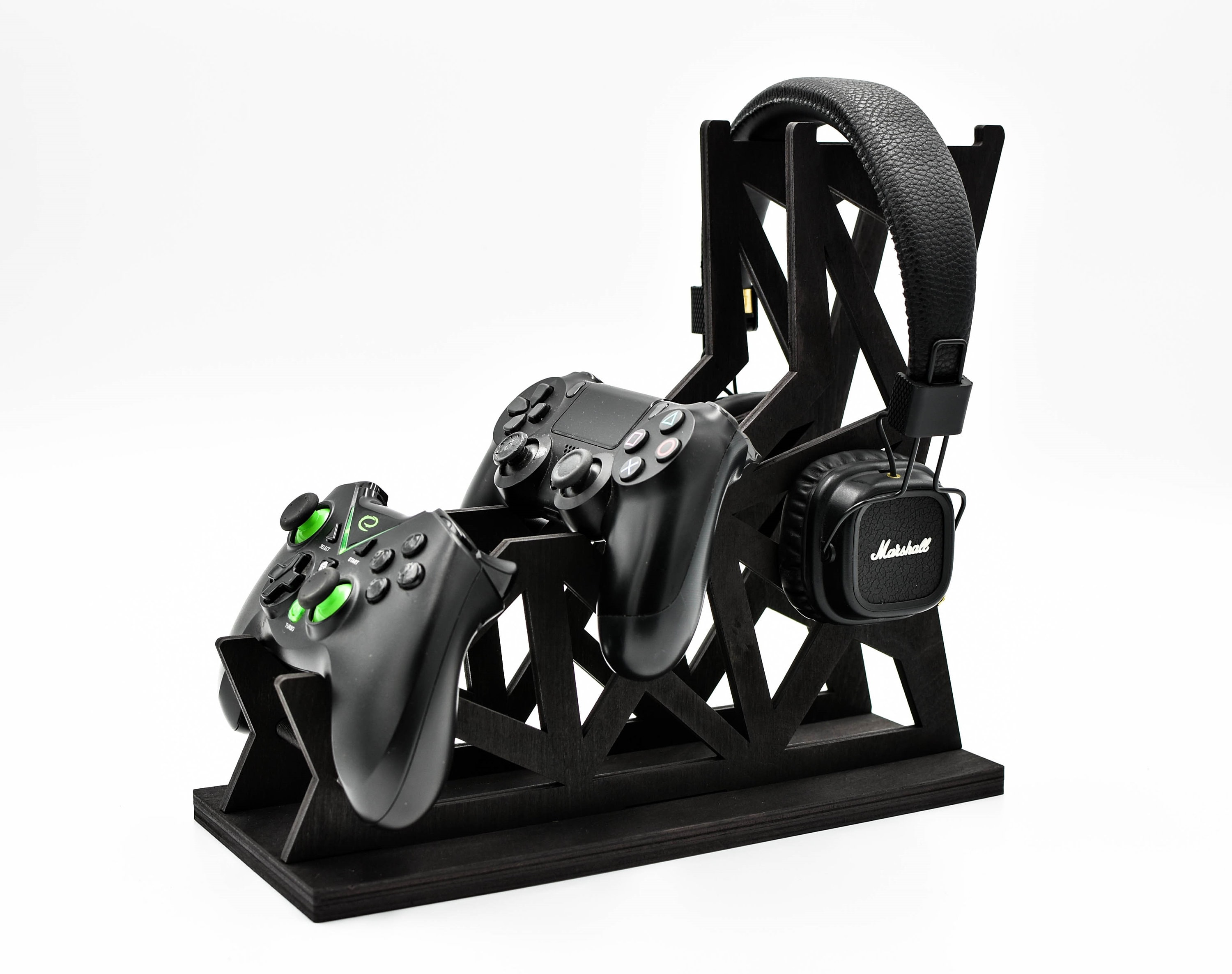 Digital Product Controller Pads and Headphones Stand DXF AI SVG 1/4 ...