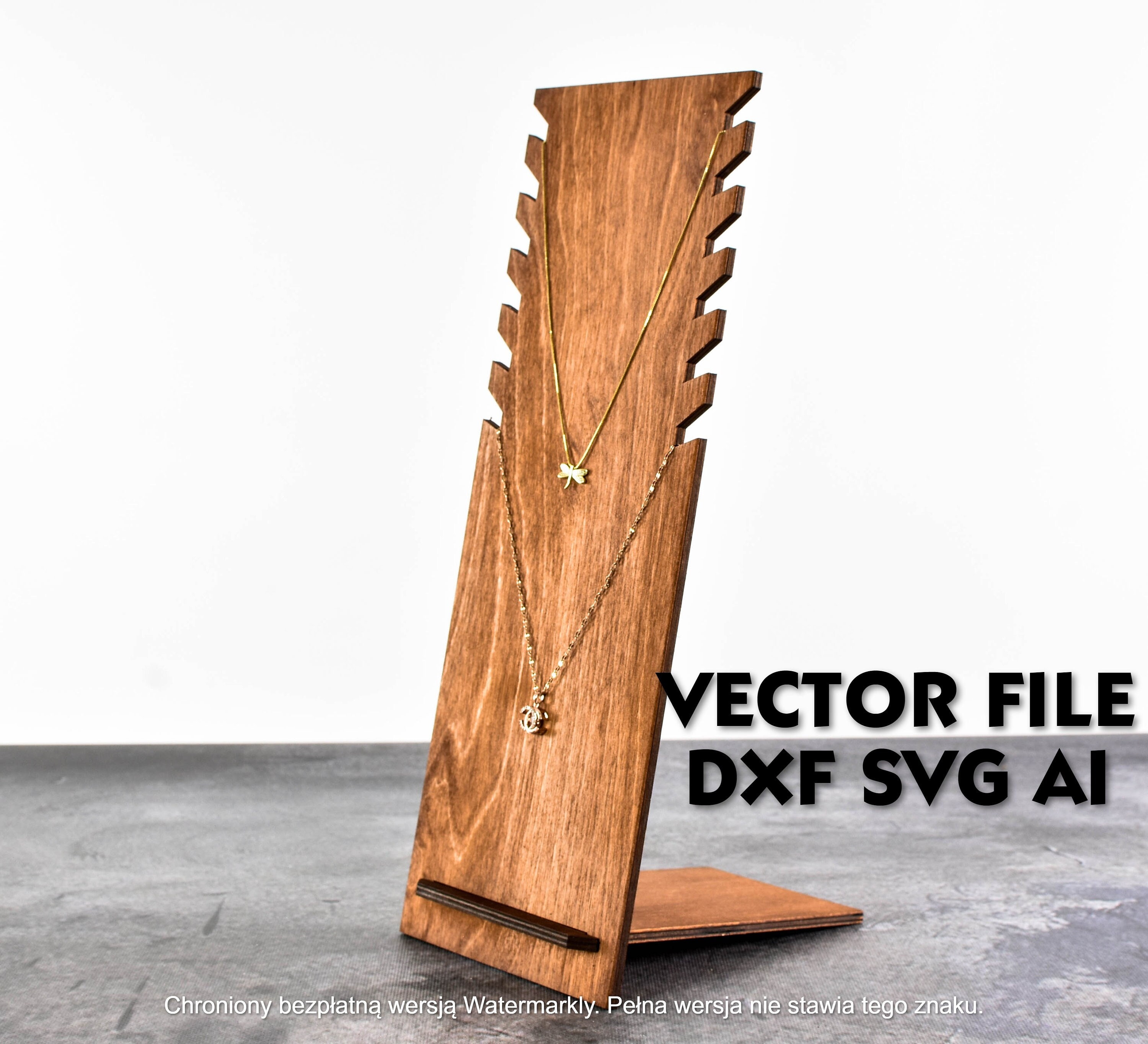 Digital Product Stand Rack for Necklaces DXF SVG AI 1/8 Inch - Etsy