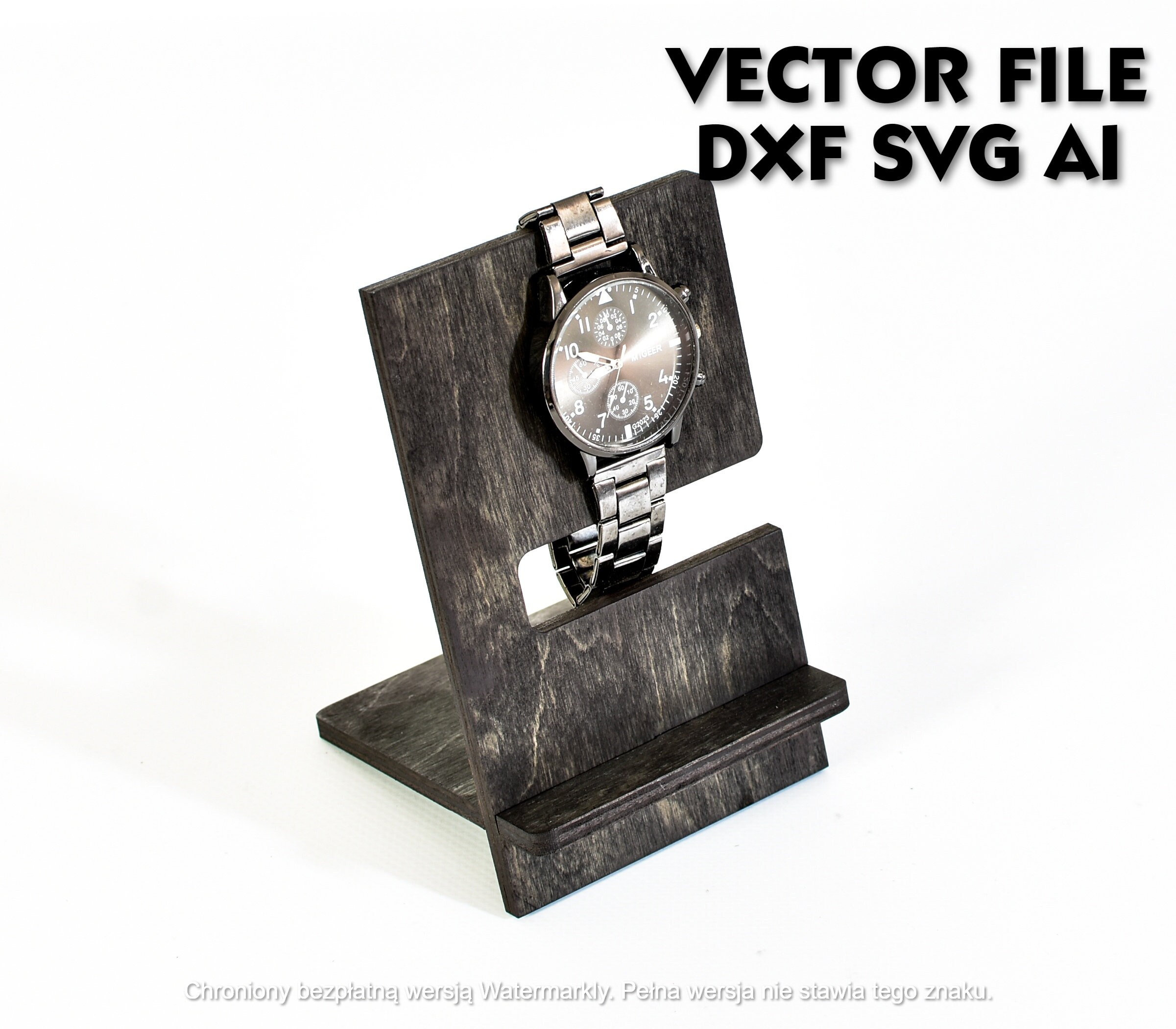 Digital Product Watch Holder Stand File for Laser Cut SVG DXF AI 3mm ...